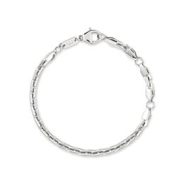 Copenhagen Studios Damen Edelstahlarmband &raquo;Schmuck Geschenk Edelstahl Armkette Unisex&laquo; 22cm, Edelstahl
