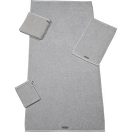 Ross Saunatuch &raquo;SELECTION&laquo; Aus Bio-Baumwolle grau Frottier, Obermaterial: 100% Baumwolle B/L: 80cmx200cm, 1 Stk., Frottier