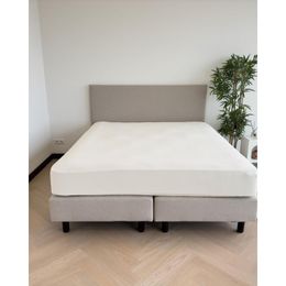 Kayori Spannbettlaken &raquo;Tara&laquo; Hergestellt aus GOTS-zertifizierter Bio-Baumwolle beige Jersey-Elasthan, Obermaterial: 95% Baumwolle, 5% Elasthan (LYCRA 