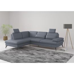 Sit & More sit&more Ecksofa &raquo;Morris L-Form, inkl. Sitztiefenverstellung&laquo; wahlweise mit Armteilverstellung, Schlaffunktion & Bettkasten bunt B/H/T: 262cm x 82cm x