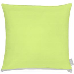 Apelt Dekokissen &raquo;3800&laquo; Statement-Rei&szlig;verschluss gr&uuml;n Baumwolle, Polyester B/L: 39cm x 39cm, 1 Stk.