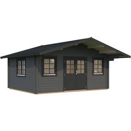Palmako Gartenhaus &raquo;Helena&laquo; verschiedene Farben grau Massivholz Fu&szlig;boden im Gartenhaus, ohne Dacheindeckung