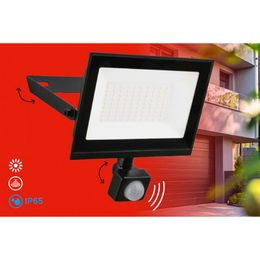 Briloner Leuchten LED Flutlichtstrahler &raquo;VARO&laquo; LED-Modul 1 Stk. 17,5x21x4 cm, Garage, Garten, Auffahrt schwarz 1, &Oslash; 26cm H: 6cm, 1 Stk.