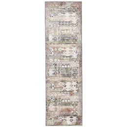 Teppich, B:60cm H:10mm L:130cm, bunt, Kunstfaser, Polyester, Polypropylen, Wohnzimmer, Teppiche
