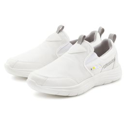John Devin Herren Sneaker "Freizeitschuh, Halbschuh, Slipper, Turnschuh, Slip-On-Sneaker", Gr. 43, wei&szlig;, Obermaterial: 70% Textilmaterial, 30%
