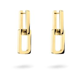 Liebeskind Berlin Damen Paar Creolen &raquo;Schmuck Geschenk Edelstahl Ohrringe The Mini Link&laquo; Einh&auml;nger abnehmbar gold 10mm, Edelstahl
