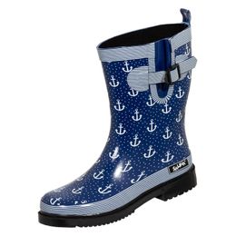 Bockstiegel Damen Gummistiefel "Marleen", Gr. 42, blau, Obermaterial: 100% Naturkautschuk NaRubber., Schuhe