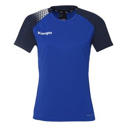 Kempa Damen T-Shirt "Shirt Ambition 28 Women", blau, Gr. XL, Obermaterial: 100% Polyester Pol. recyc.., Shirts