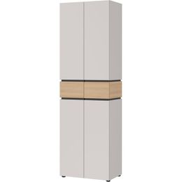 Germania Garderobenschrank &raquo;Arluno&laquo; 1 Stk. tlg. Breite 60cm, ausziehbare Kleiderstange, Push-to-open, Made in Germany wei&szlig; Holzwerkstoff Kaschmir/