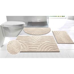 OTTO home Badematte &raquo;Regona Scandi, Badvorleger, Badezimmer Teppich, Duschvorleger&laquo; H&ouml;he 10 mm rutschhemmend beschichtet strapazierf&auml;hig Badteppich, 