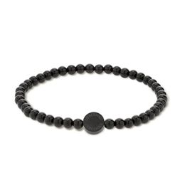 Liebeskind Berlin Damen Armband &raquo;New Beads&laquo; schwarz 18cm, Edelstahl