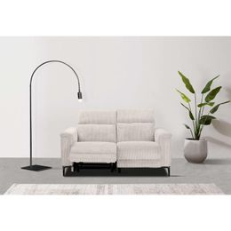 OTTO home 2-Sitzer &raquo;LUND Cord, 160 cm, manuelle o. elektrische Relaxfunktion&laquo; manuell od. elektrisch (m.USB-A), Federkern und Kopfteilverstellung 