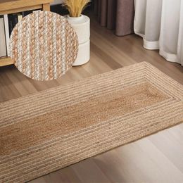 Hanse Home Teppich &raquo;Juno Line Juteteppich&laquo; rechteckig 9 mm H&ouml;he Jute, Shape, Handgemacht, Wohnzimmerteppich, Naturteppich, Wohnzimmer beige Oberfl&auml;che