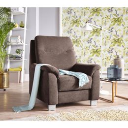 Sit & More sit&more Sessel &raquo;Boccaccio&laquo; inklusive Federkern und Kopfteilverstellung braun Kunstleder SOFTLUX ;Luxus-Microfaser (90% Polyester, 10% Polyamid);