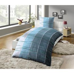 Kinzler Bettw&auml;sche &raquo;Bedruckte Poly-Cotton Bettw&auml;sche "Ocean"&laquo; 2 Stk. pflegeleicht bunt Polycotton, Obermaterial: 50% Baumwolle, 50% Polyester B/L: 