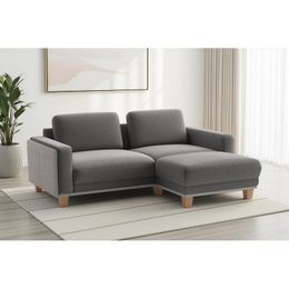 Sit & More sit&more Ecksofa &raquo;Concept&laquo; Modernes Sofa in drei Fu&szlig;farben zur Auswahl beige 100% Polyester B/H/T: 226cm x 84cm x 167cm, Recamiere rechts,mit Fu&szlig; 
