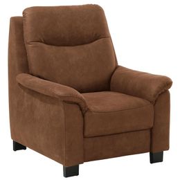 OTTO home Sessel &raquo;Boccaccio&laquo; mit Federkern, incl. Kopfteilverstellung braun Struktur weich (90% Polyester / 10% Polyamid);Luxus-Microfaser (100% 
