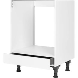Nobilia Herdumbauschrank &raquo;"Laser", vormontiert, mit h&ouml;henverstellbaren Sockelf&uuml;&szlig;en,&laquo; mit Backofenschublade, Breite 60 cm B/H/T: 60cm x 87cm x 58,3cm, 