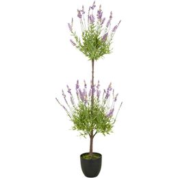 Creativ green Kunstpflanze &raquo;Lavendel&laquo; mit filigranen Lavendelb&uuml;ten lila Kunststoff B/H/L: 120cm, 1 Stk.