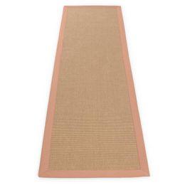 CarpetFine Sisalteppich &raquo;Sisal , auch als L&auml;ufer erh&auml;ltlich&laquo; rechteckig 5 mm H&ouml;he mit farbiger Bord&uuml;re, Anti Rutsch R&uuml;ckseite, viele Gr&ouml;&szlig;en, 