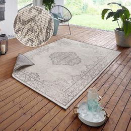 Hanse Home Teppich &raquo;CEBU Wendeteppich&laquo; rechteckig 5 mm H&ouml;he In-& Outdoor, Wetterfest, Balkon, Wohnzimmer, Wasserfest, Orientalisch beige Polypropylen 