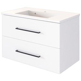 Welltime Waschtisch &raquo;Luena&laquo; Breite 80 cm wei&szlig; B/H/T: 80cm x 55cm