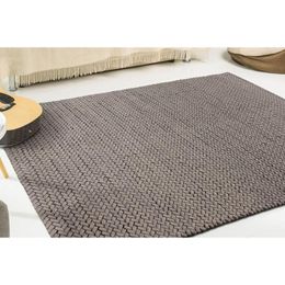 Padiro Teppich &raquo;Robbie 125&laquo; rechteckig 21 mm H&ouml;he braun Wolle B : 160cm 1 Stk., 21mm, L: 230cm