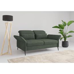 Sit & More sit&more 3-Sitzer &raquo;Emely, inkl. Sitztiefenverstellung&laquo; wahlweise mit Schlaffunktion, Kopf- & Armteilverstellung gr&uuml;n 90% Polyester, 10% Polyamid B/H/T
