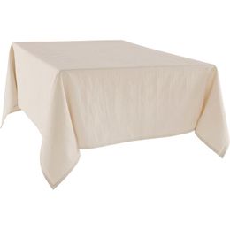 LeGer Home by Lena Gercke Tischdecke &raquo;Liaa&laquo; Blickdicht & glatt, Pflegeleicht, aus Baumwolle und Leinen beige Baumwolle B/L: 130cm x 250cm, 1 Stk.