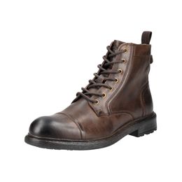 JEEP Herren Schn&uuml;rstiefelette "JEEP Stiefelette Leder", Gr. 40, braun, Leder, Schuhe