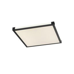JUST LIGHT Deckenleuchte &raquo;MARIO&laquo; LED-Board 1 Stk. warmwei&szlig; - kaltwei&szlig; CCT - &uuml;ber Fernbedienung, RGB, dimmbar &uuml;ber Fernbedienung schwarz 2, H: 7,1cm, 1