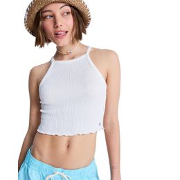 Roxy Damen Tanktop "As I Am", wei&szlig;, Gr. M, Obermaterial: 68% Baumwolle, 28% Polyester, 4% Elasthan., Tops
