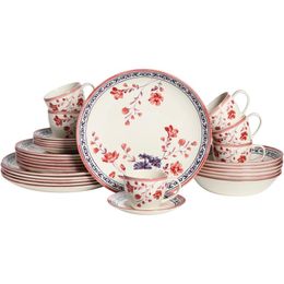 Creatable Kombiservice &raquo;Cottage, Kombi-Service 30-tlg&laquo; Blumenmotive bunt Steingut 30 Stk.