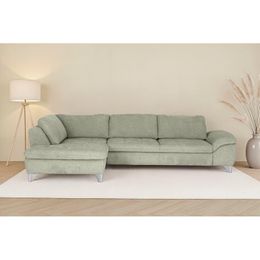 Die PlanBar Ecksofa &raquo;Ottomane MP-IN14007 L-Form, Breite 306 cm&laquo; wahlweise mit Schlaffunktion und verstellbaren Kopfst&uuml;tzen 100% Polyester B/H/T: 306cm