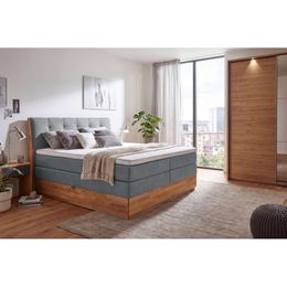 OTTO home Boxspringbett &raquo;Alleea, Doppelbett, Polsterbett, Federkernbett, Komforbett, 160/180 cm&laquo; inkl. Topper, zwei Bettk&auml;sten, Taschen-