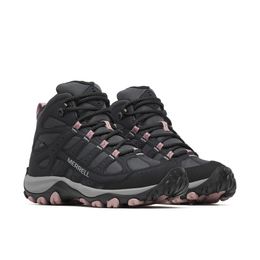 Merrell Damen Wanderschuh "ACCENTOR 4 SPORT MID GORE-TEX", Gr. 42, grau, Leder, Schuhe, wasserdicht dank Gore-Tex Membrane
