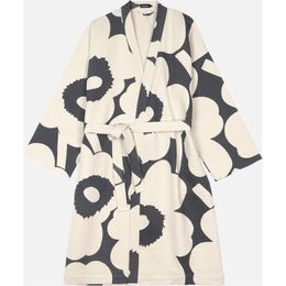 Marimekko Bademantel &raquo;UNIKKO&laquo; 1 Stk. 100% Baumwolle, angenehm weich grau Frottier M