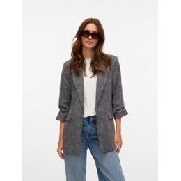V&eacute;ro Moda VERO MODA Damen Longblazer "VMFRIDA LS REGULAR BLAZER NOOS", schwarz, Gr. 36, unifarben, Web, Obermaterial: 63% Polyester, 36% Viskose, 1% Elasthan,