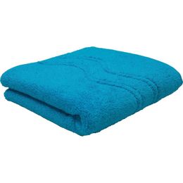 Ross Handtuch &raquo;Cashmere feeling&laquo; 100% Baumwolle, mit Wellen-Bord&uuml;re, gro&szlig;e Farbauswahl blau Frottier, Baumwolle B/L: 50cmx100cm, 2 Stk., Frottier