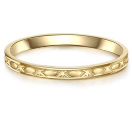 Glanzst&uuml;cke M&uuml;nchen Damen Fingerring "GSM281", 60, Silber 925 (Sterlingsilber), 1,9mm, gold, GLANZST&Uuml;CKE M&Uuml;NCHEN, Silber 925 (Sterlingsilber), Fingerringe, aus Sterling
