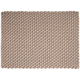 Pad Fu&szlig;matte &raquo;POOL, Schmutzfangmatte&laquo; rechteckig 15 mm H&ouml;he handgewebt, In- und Outdoor geeignet, auch als L&auml;ufer erh&auml;ltlich beige Kunstfaser B : 52cm