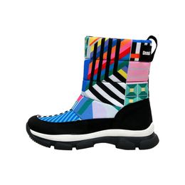 DOGO Damen Snowboots "Nortia Winterboot / Snowboot Geometric Damen Stiefeletten", Gr. 38, schwarz, Polyurethan, Schuhe, Handgefertigt
