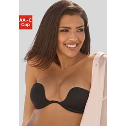 Lascana Damen Multiway-BH, Gr. 80, schwarz, Microtouch, Obermaterial: 45% Polyamid, 45% Polyester, 10% Elasthan, Basic, BHs, mit vielen verschiedenen