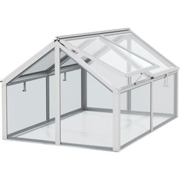 Vitavia Fr&uuml;hbeet &raquo;Zola ESG&laquo; BxTxH: 89x124x71 cm, alu silber B/H/T: 89cm x 71,3cm x 124,3cm