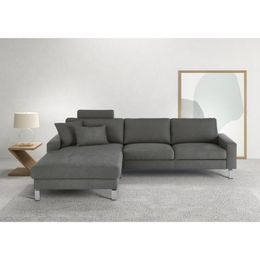3C Candy Ecksofa &raquo;Lecce, wahlweise PUR-Schaumstoff oder Tonnentaschenfederkern&laquo; Bett im 2,5-Sitzer, teilmotorische Schlaffunktion im Longchair, L-Form