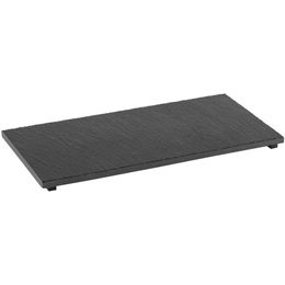 APS Servierplatte &raquo;GN 1/3 Naturschieferplatte&laquo; 17,6 x 32,5 cm schwarz Schiefer B/H/L: 17,6cm x 1cm x 32,5cm