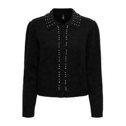 Only Strickjacke 'ONLMelody' Damen Gr&ouml;&szlig;e XXXL schwarz / silber