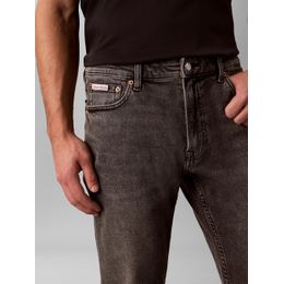 Herren Slim-fit-Jeans, grau, Gr. 36, Calvin Klein Jeans, Denim/Jeans, Obermaterial: 98% Baumwolle, 2% Elasthan, Jeans, Slim fit mit Taschen