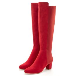 Lascana Damen Stiefel "Stiefelette, Langer Stiefel", Gr. 42, rot, Obermaterial: 50% Lederimitat, 50% Textilmaterial. Decksohle: 100% Lederimitat.