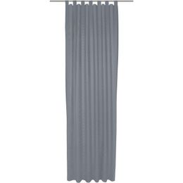 Adam Vorhang &raquo;Uni Collection light&laquo; Schlaufen 1 Stk. tlg. aus 100% Bio-Baumwolle blau Baumwolle (Bio-Baumwolle) 315cm, Schlaufen, 142cm
